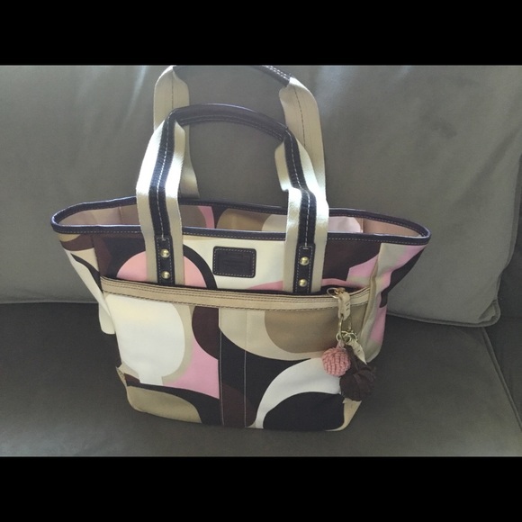 Coach | Bags | Coach Scarf Print Tote | Poshmark